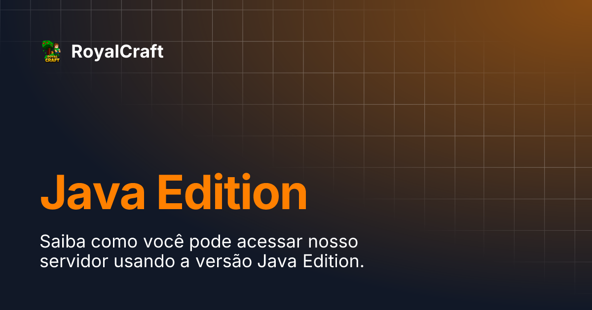 Java Edition | RoyalCraft